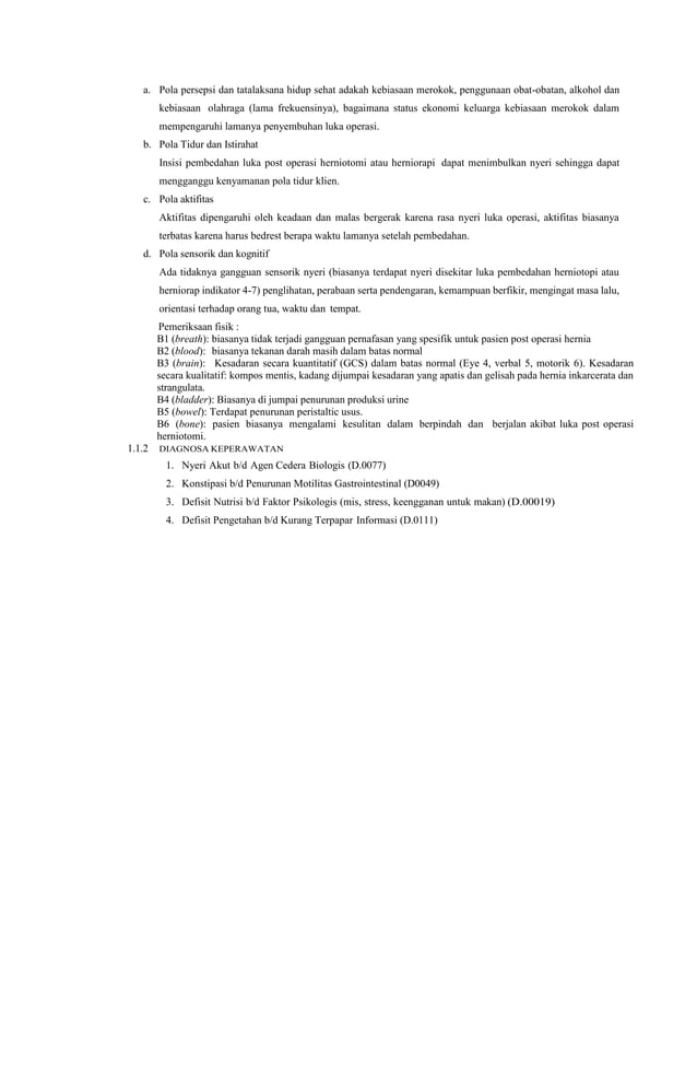 lp HERNIA keperawatan medical bedah stase | DOCX