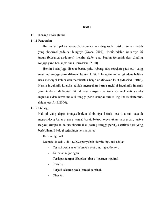 lp HERNIA keperawatan medical bedah stase | DOCX