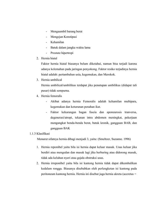 lp HERNIA keperawatan medical bedah stase | DOCX