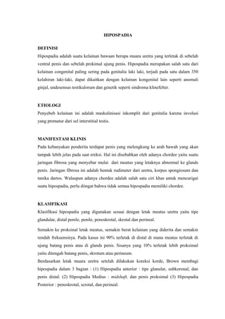 Lp hipospadia | PDF
