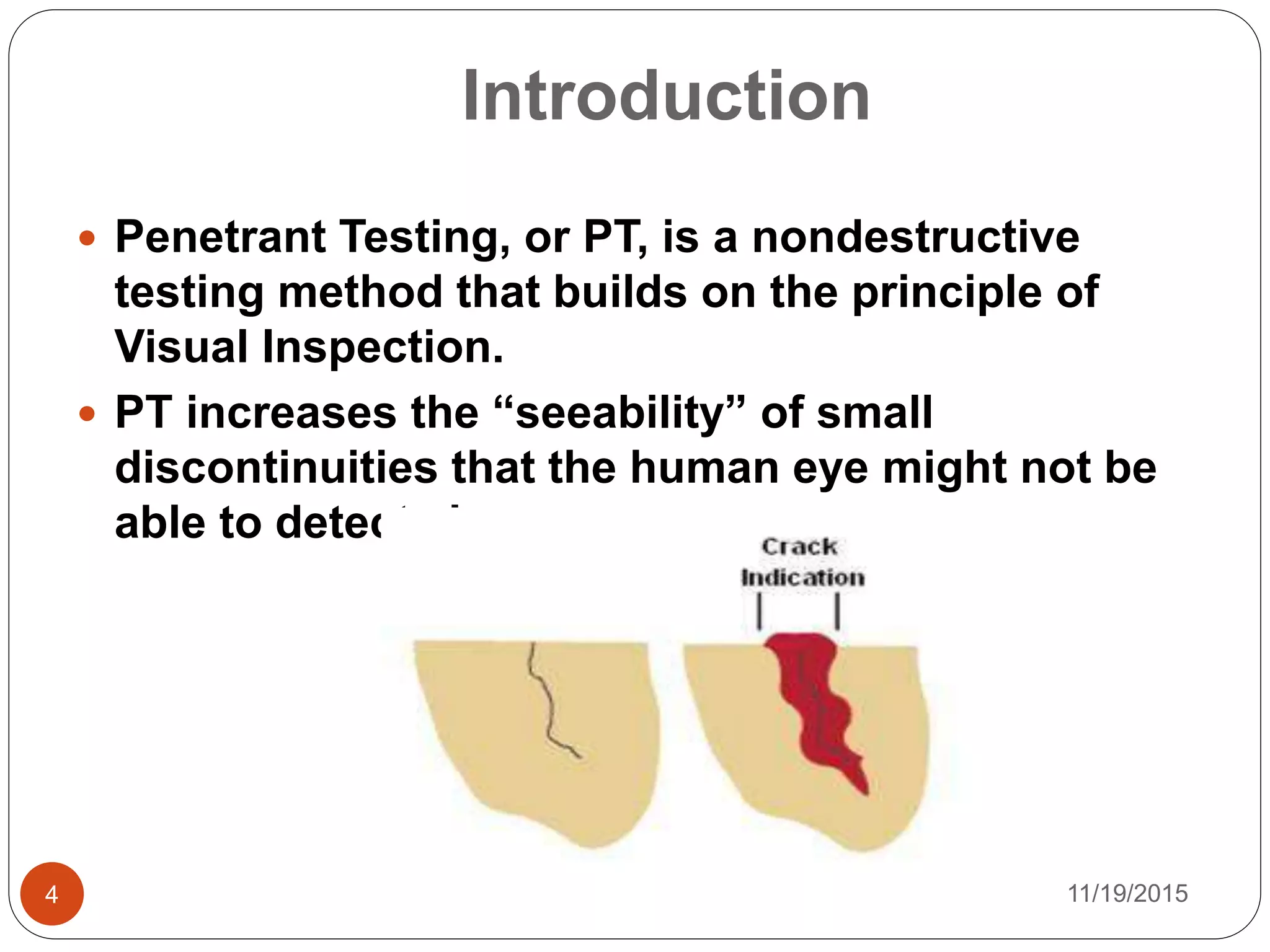 LIQUID PENETRANT INSPECTION | PPTX