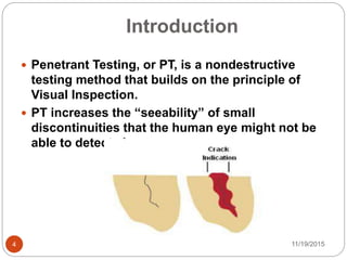 LIQUID PENETRANT INSPECTION | PPTX