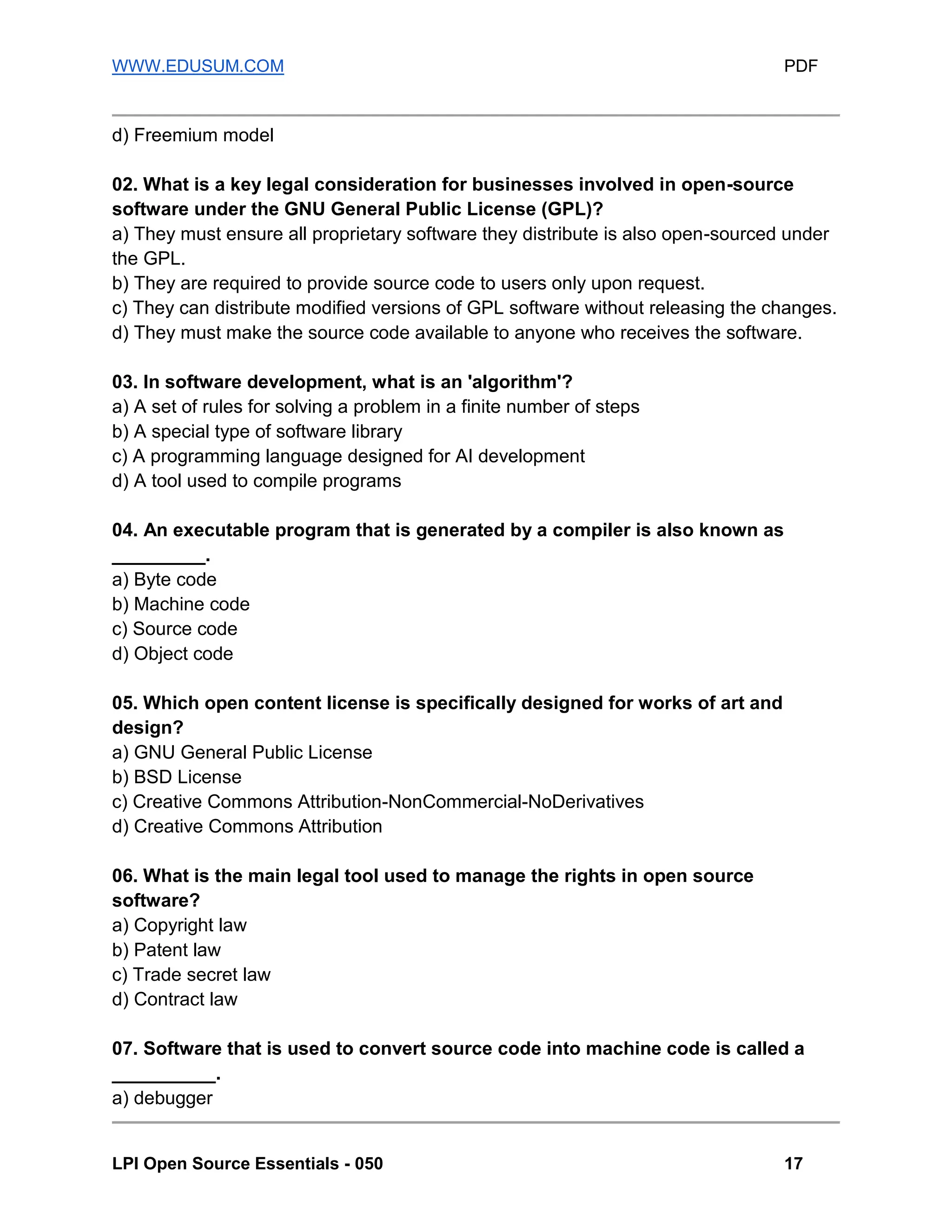 LPI 050-100 Certification: Exam Details, Syllabus and Questions | PDF
