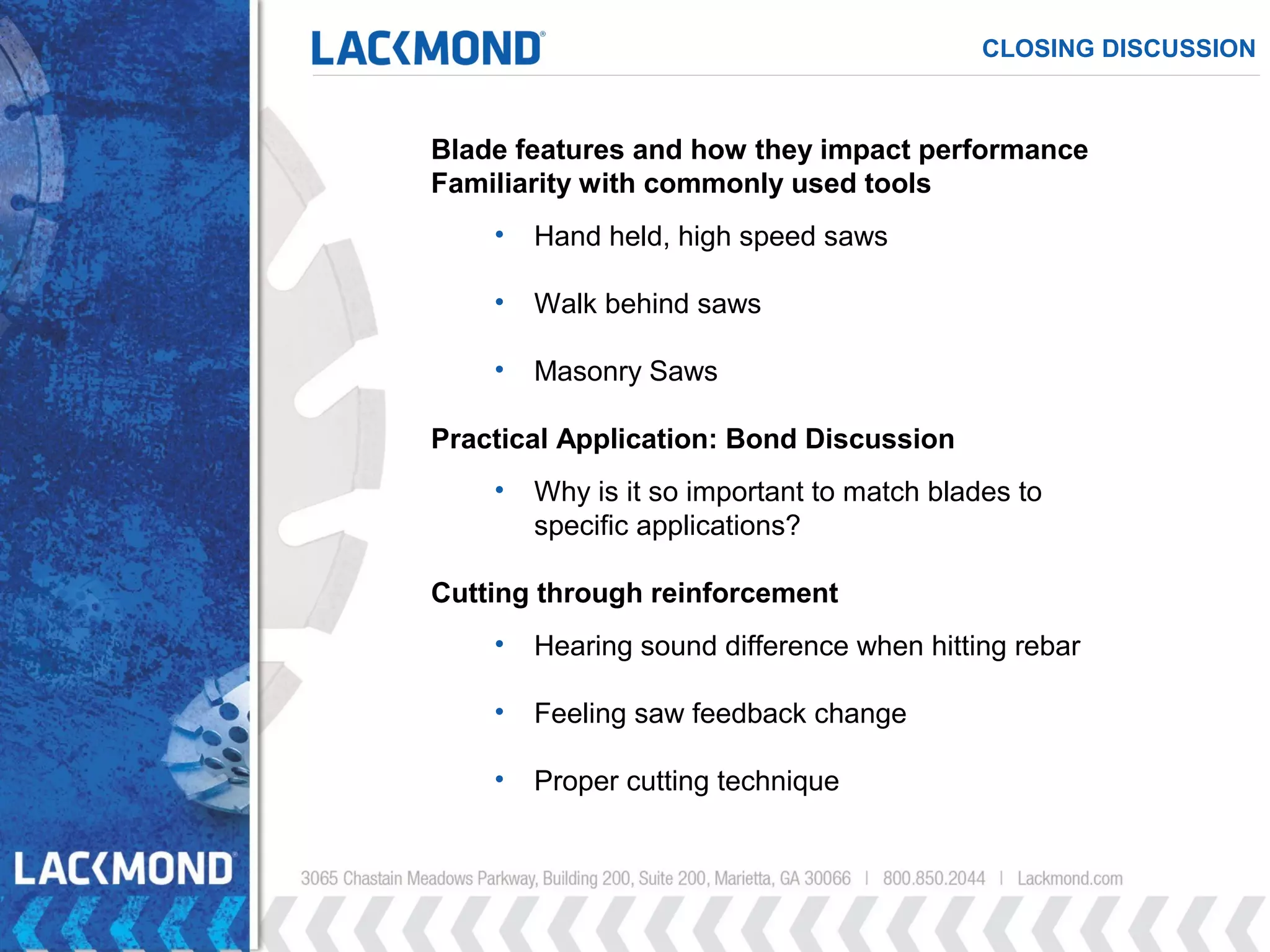 Cutting training module | PPT