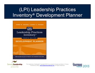 Creating a Leadership Development Plan with The Leadership Practices ...