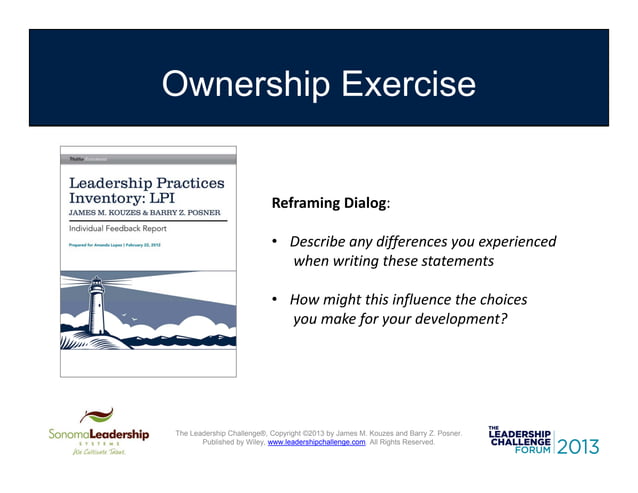Creating a Leadership Development Plan with The Leadership Practices ...