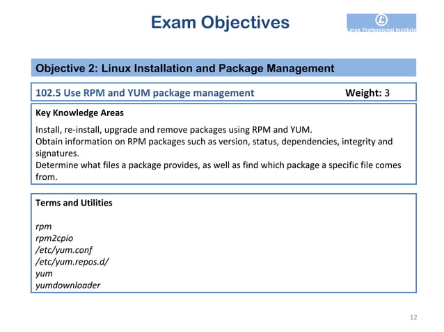 Lpi lição 01 exam 101 objectives | PPT | Operating Systems | Computer ...