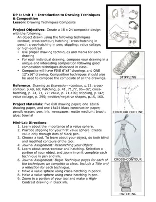 Lp introduction draw_techniques | PDF | Drawing and Sketching | Arts ...