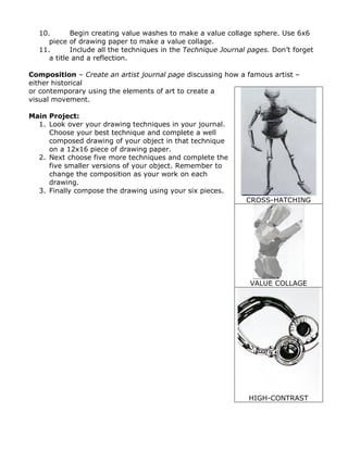 Lp introduction draw_techniques | PDF | Drawing and Sketching | Arts ...
