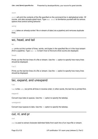 Lpi Part 2 Basic Administration | PDF | Operating Systems | Computer Software and Applications