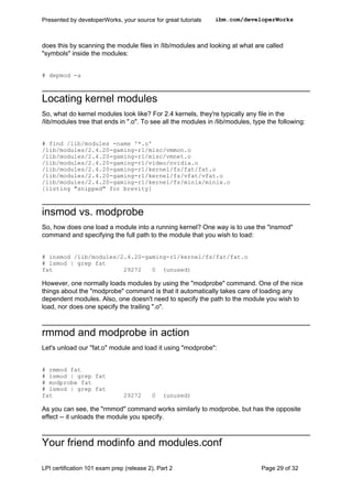 Lpi Part 2 Basic Administration | PDF
