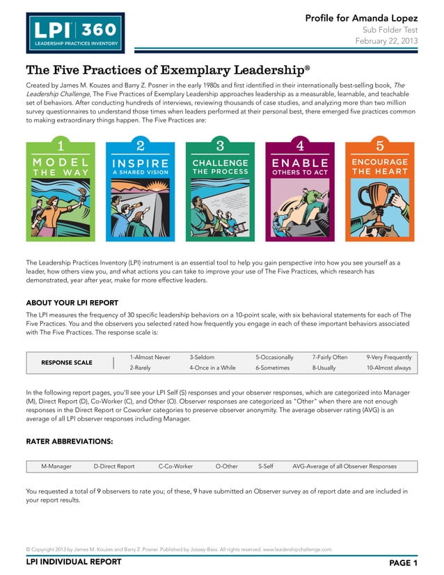 Lpi sample leadership | PDF | Business | Business and Finance