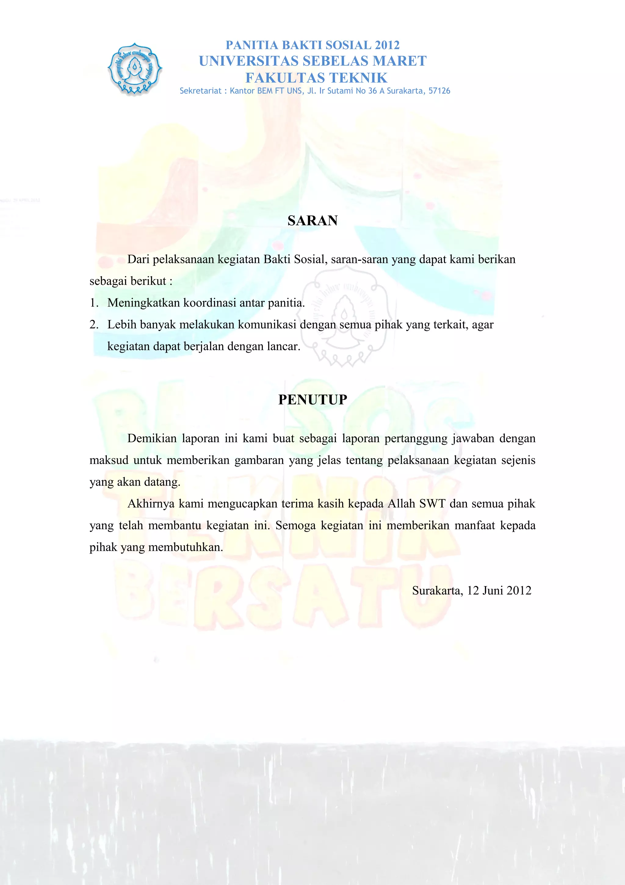 Lpj baksos-2012 | PDF