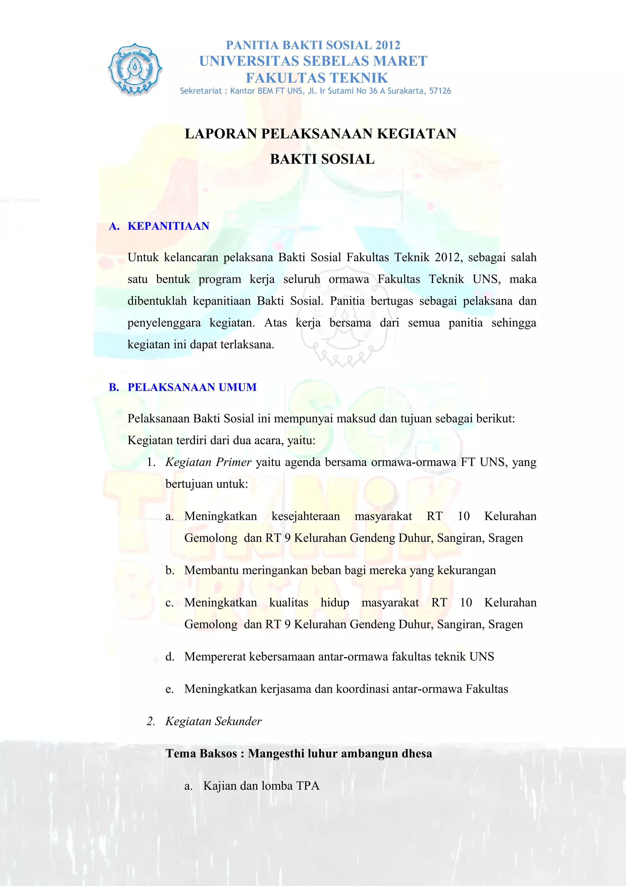 Lpj baksos-2012 | PDF