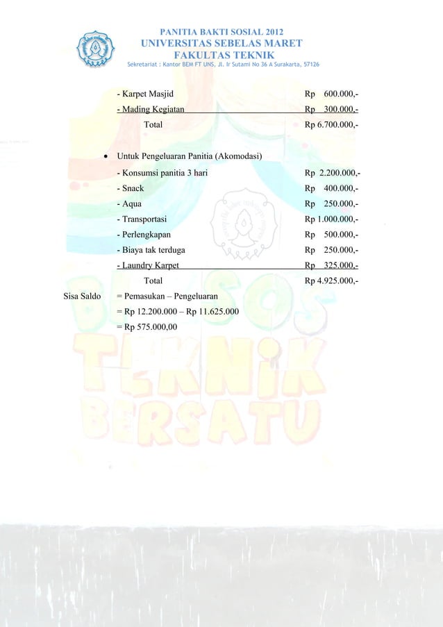 Lpj baksos-2012 | PDF