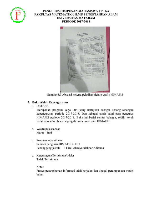 LPJ DPI Periode 2017/2018 | PDF