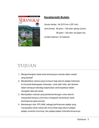 Laporan Pertanggung Jawaban Buletin Serangkai Edisi 01 | PDF