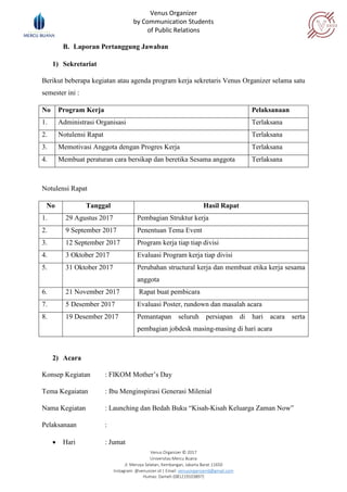 Laporan Pertanggungjawaban (LPJ) Acara | PDF