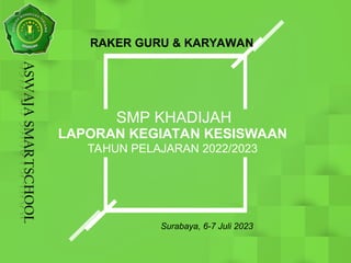 LPJ KESISWAAN 22-23 dan Proker 23-24 (Raker).ppt