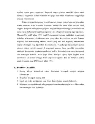 Laporan Pertanggungjawaban Koperasi Abadi Jaya (Kelompok 2) | DOCX