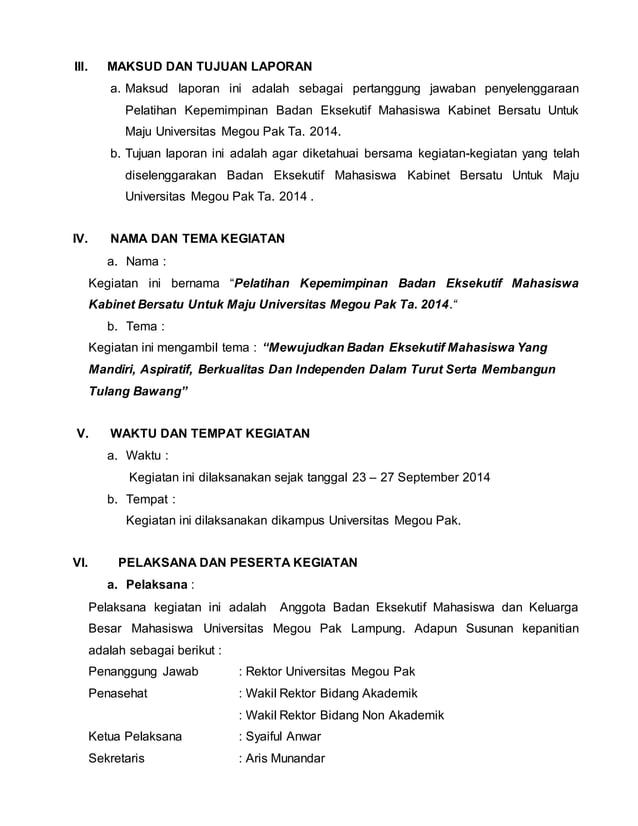 laporan pertanggung jawaban ldk | DOCX