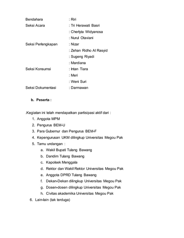 laporan pertanggung jawaban ldk | DOCX