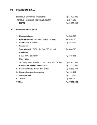 laporan pertanggung jawaban ldk | DOCX