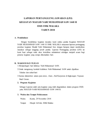 Lpj maulid 2018 | DOCX