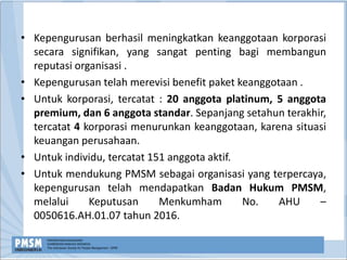 PMSM Laporan Pertanggungjawaban 2013 2016 revised | PPT