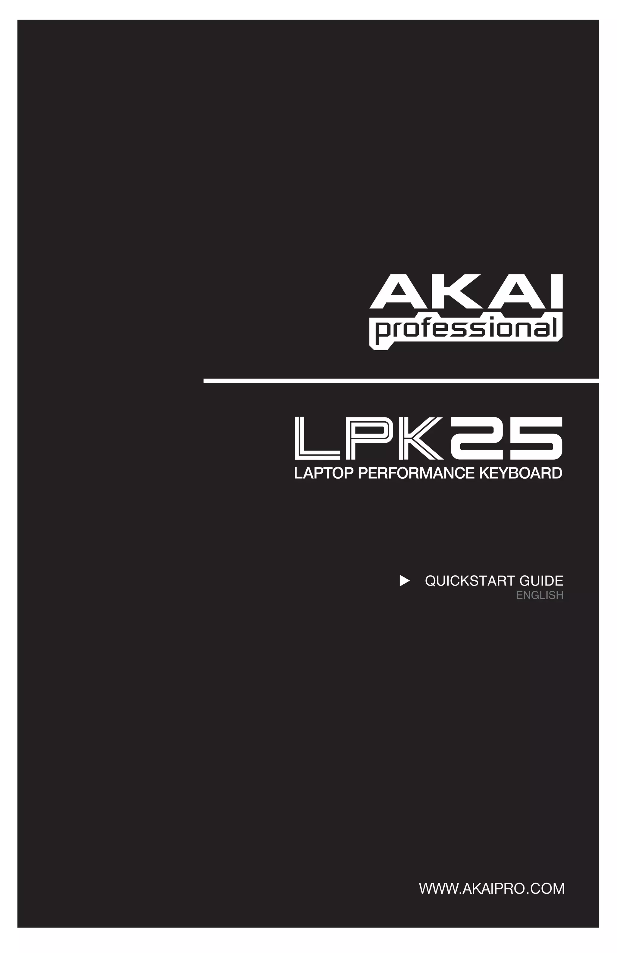 LPK25 Keyboard Controller Quickstart Guide | PDF | Digital Audio | Computer Software and ...