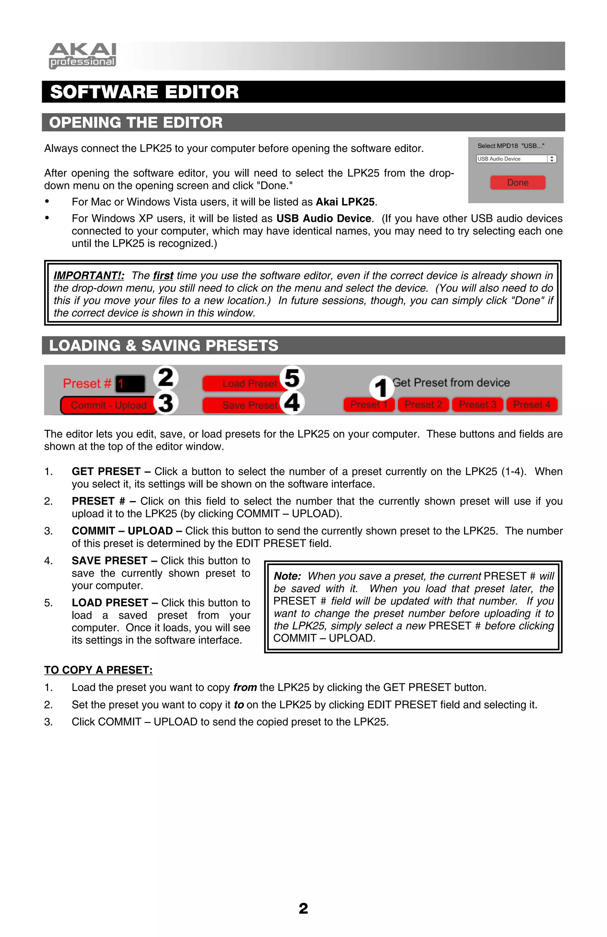 LPK25 Keyboard Controller Quickstart Guide | PDF