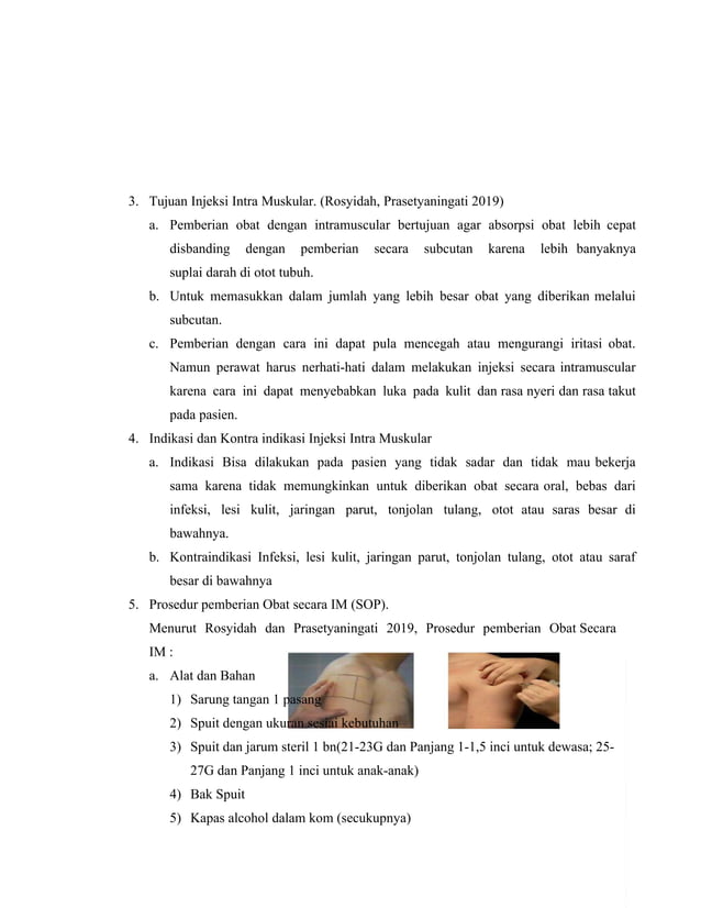 laporan pendahuluan KDPK Injeksi intra muskular | DOCX