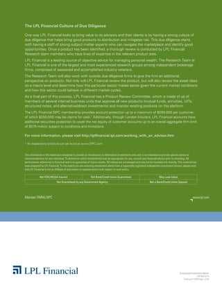 LPL Financial alternative investments | PDF