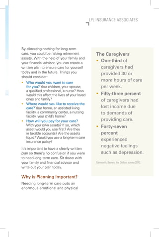 LPL Financial Guide to Long Term Care Insurance | PDF | Life Insurance ...