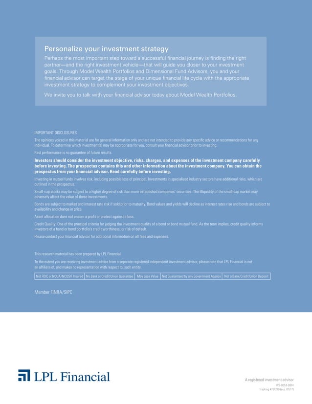 LPL Financial Wealth Portfolio | PDF