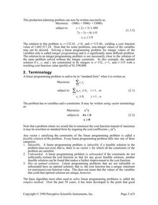 LP linear programming (summary) (5s) | PDF | Programming Languages ...