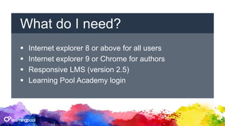 Adapt Learning at Learning Pool Live | PPT