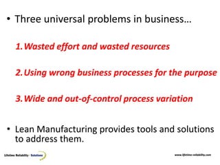 Lean Manufacturing | PPT