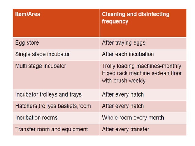 disinfection and hatchery management | PPTX