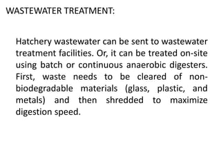 disinfection and hatchery management | PPTX