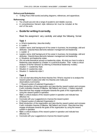 OTHM LPM Assignment Answer | DOCX