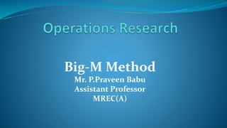Lp model, big method | PPT