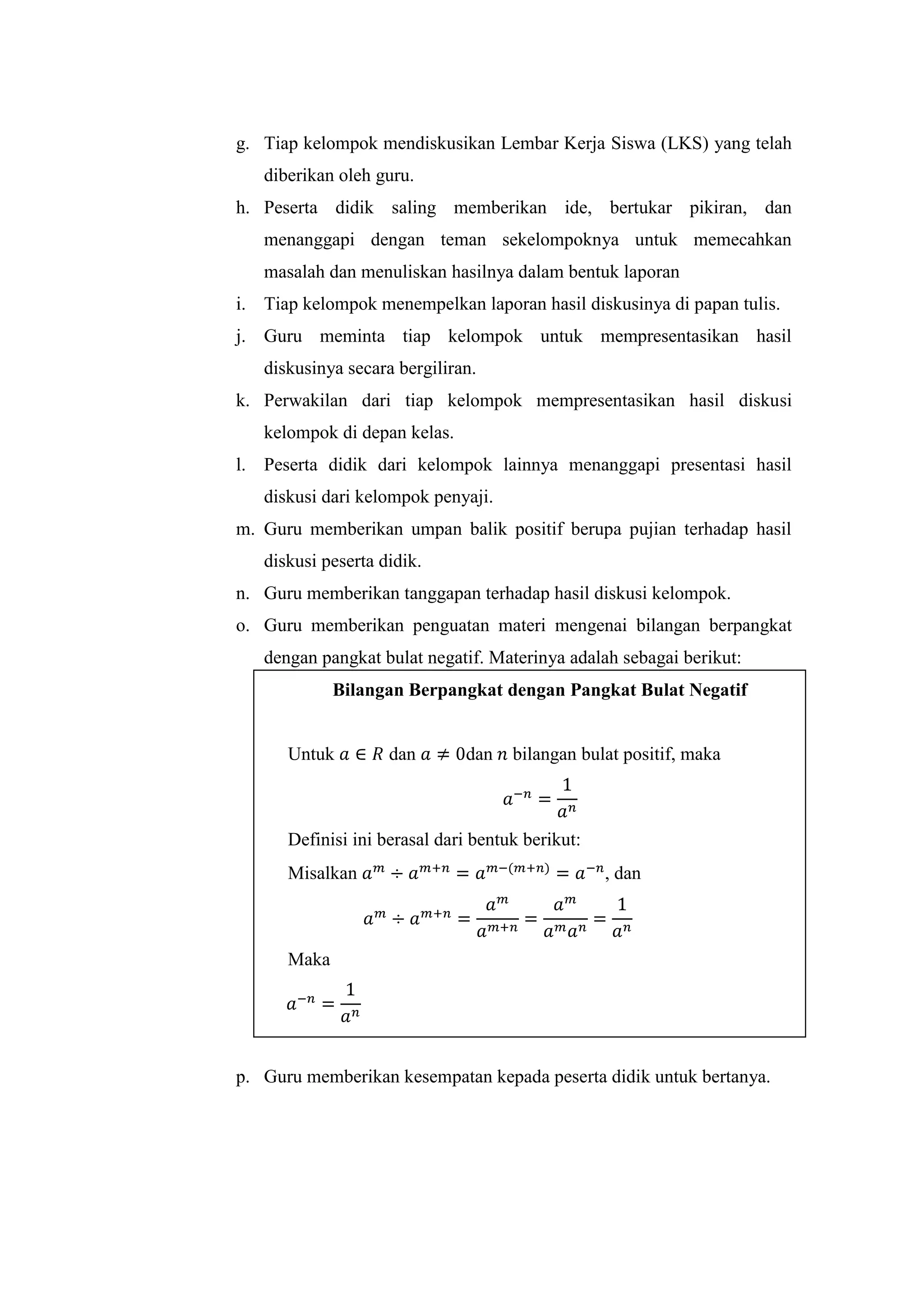Lpm pangkat nol dan pangkat bulat negatif | DOCX