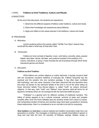 Lp myth&folklore | PDF