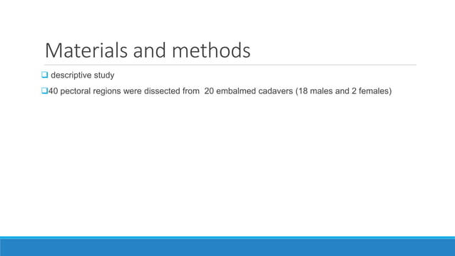 Journal club presentation of lateral pectoral nerve | PPTX