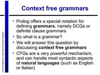 Lecture 7: Definite Clause Grammars | PPT