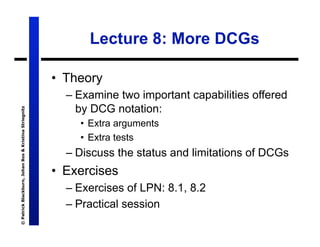 Lecture 8: More DCGs | PPT