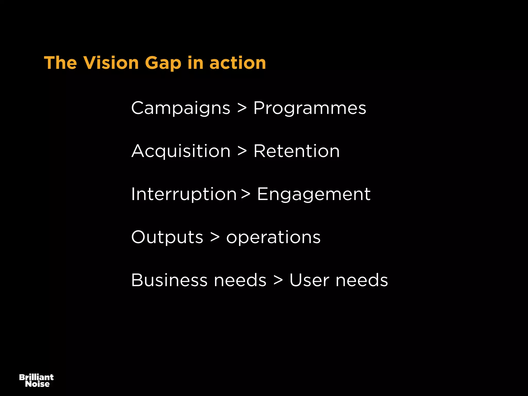 The Vision Gap: closing the gap between content strategy and content ...