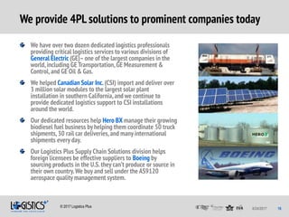 Logistics Plus - 4PL Solutions | PPT