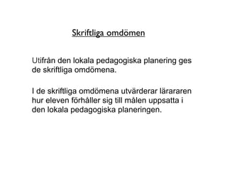 Lokal pedagogisk planering | KEY | Educational Assessment | Education